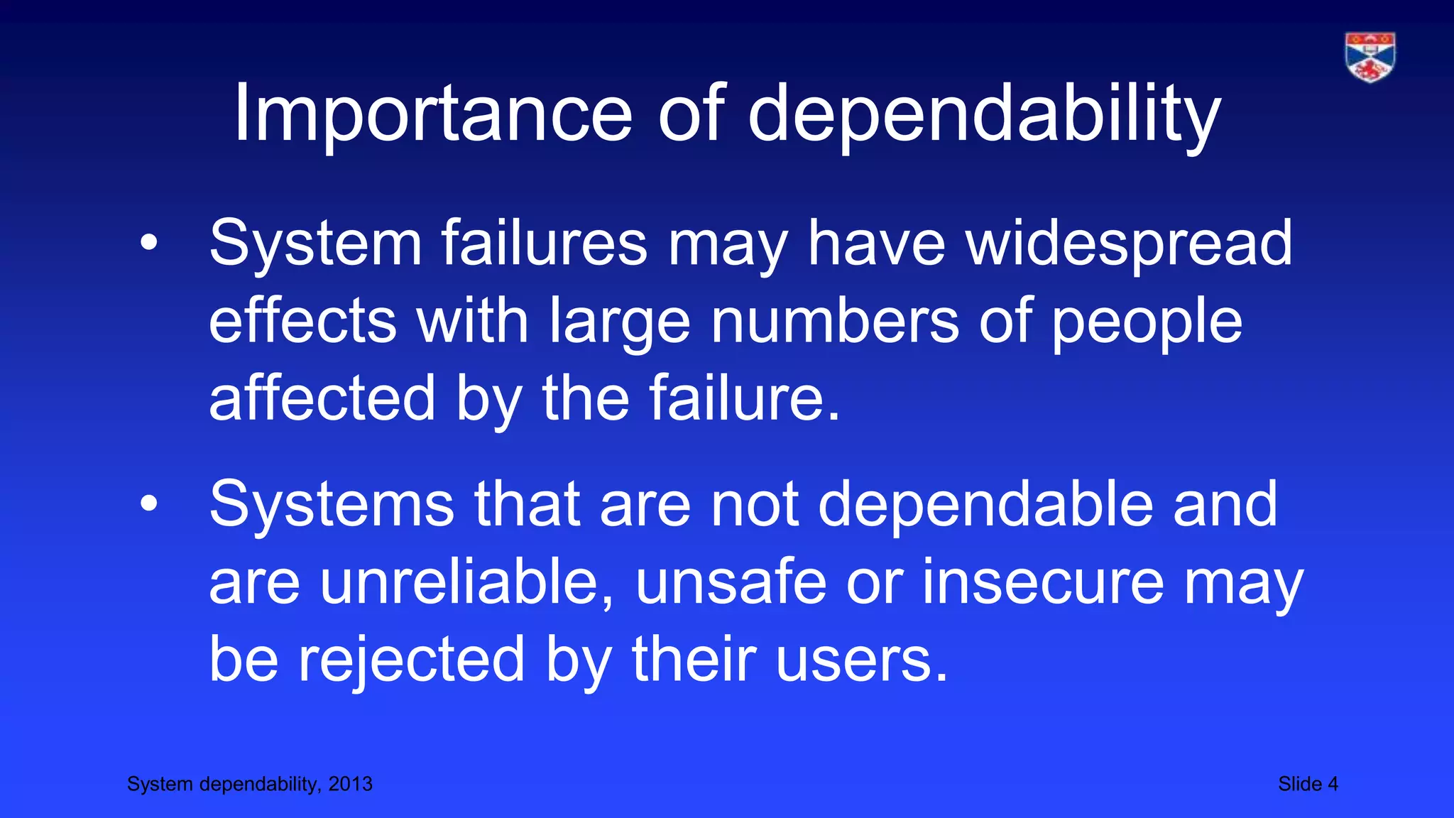 System dependability | PPTX