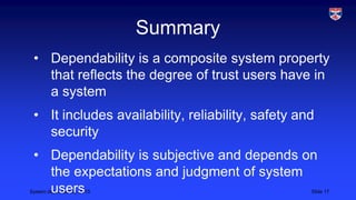 System dependability | PPTX