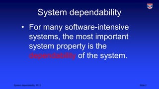 System dependability | PPTX