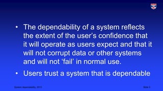 System dependability | PPTX