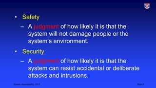 System dependability | PPTX