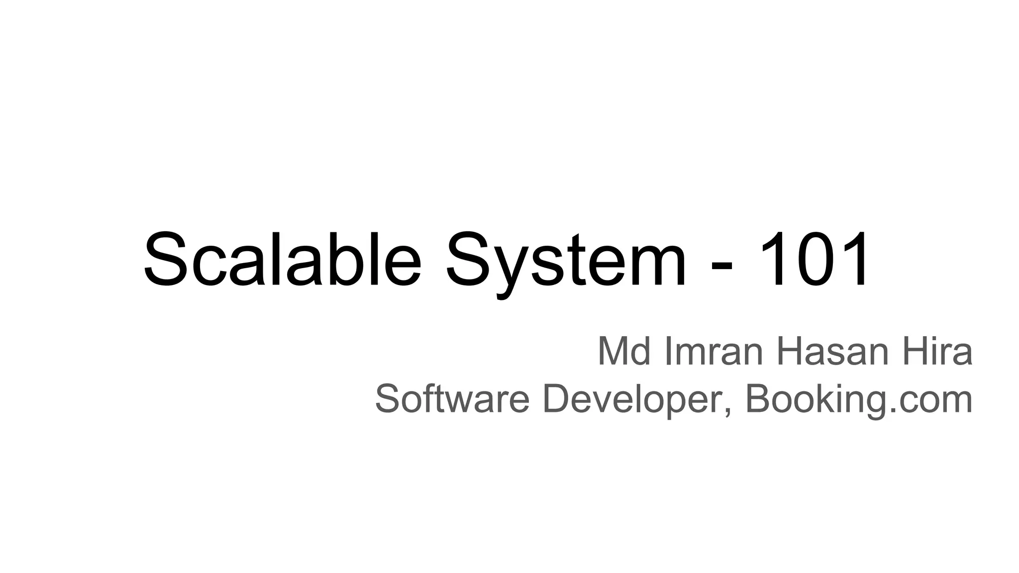 System design basics - Part 1 | PPT