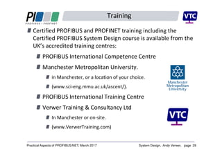 PROFIBUS and PROFINET system design for the process industry - Andy ...
