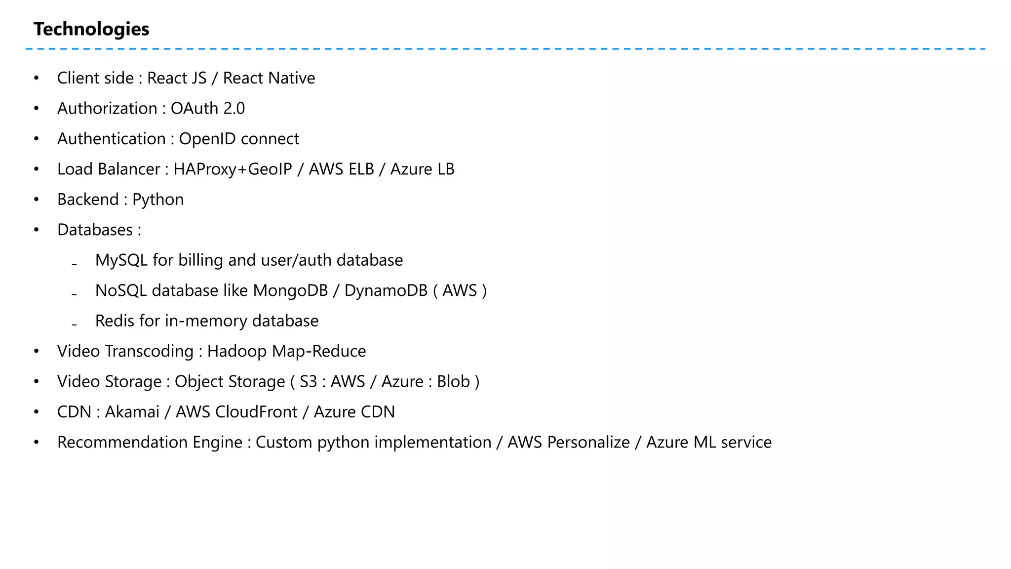 System design for video streaming service | PPTX