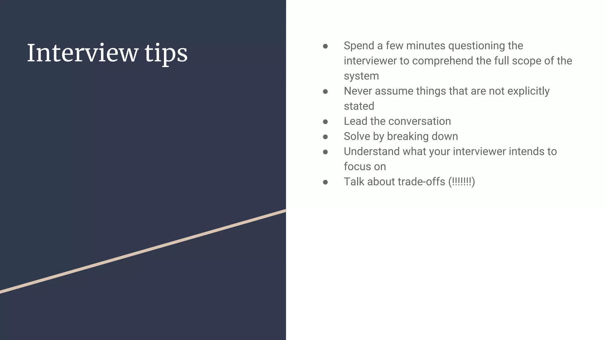 System design interview prep | PPT