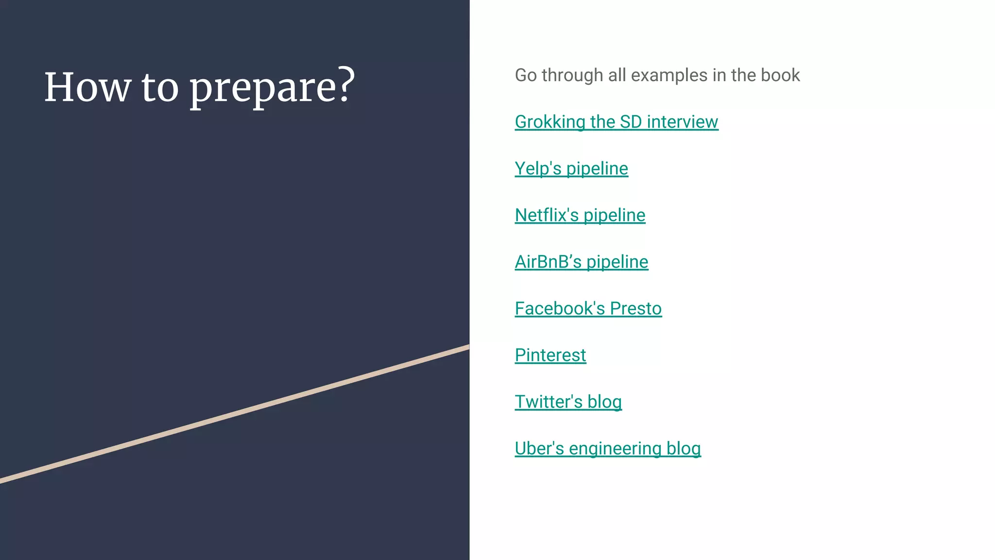 System design interview prep | PPT