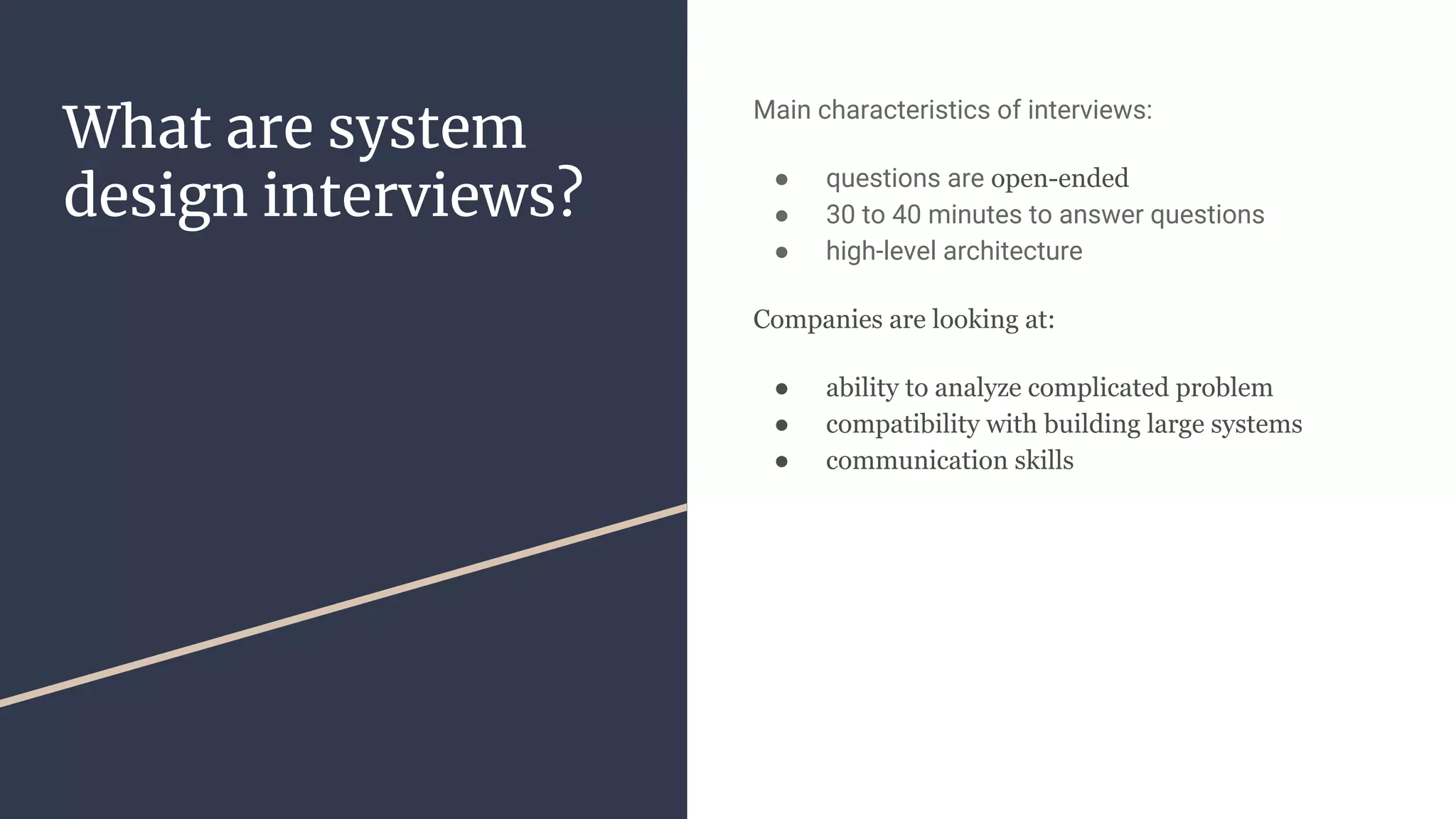 System design interview prep | PDF