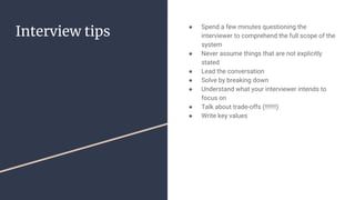 System design interview prep | PDF