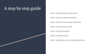 System design interview prep | PDF