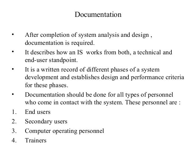 System development