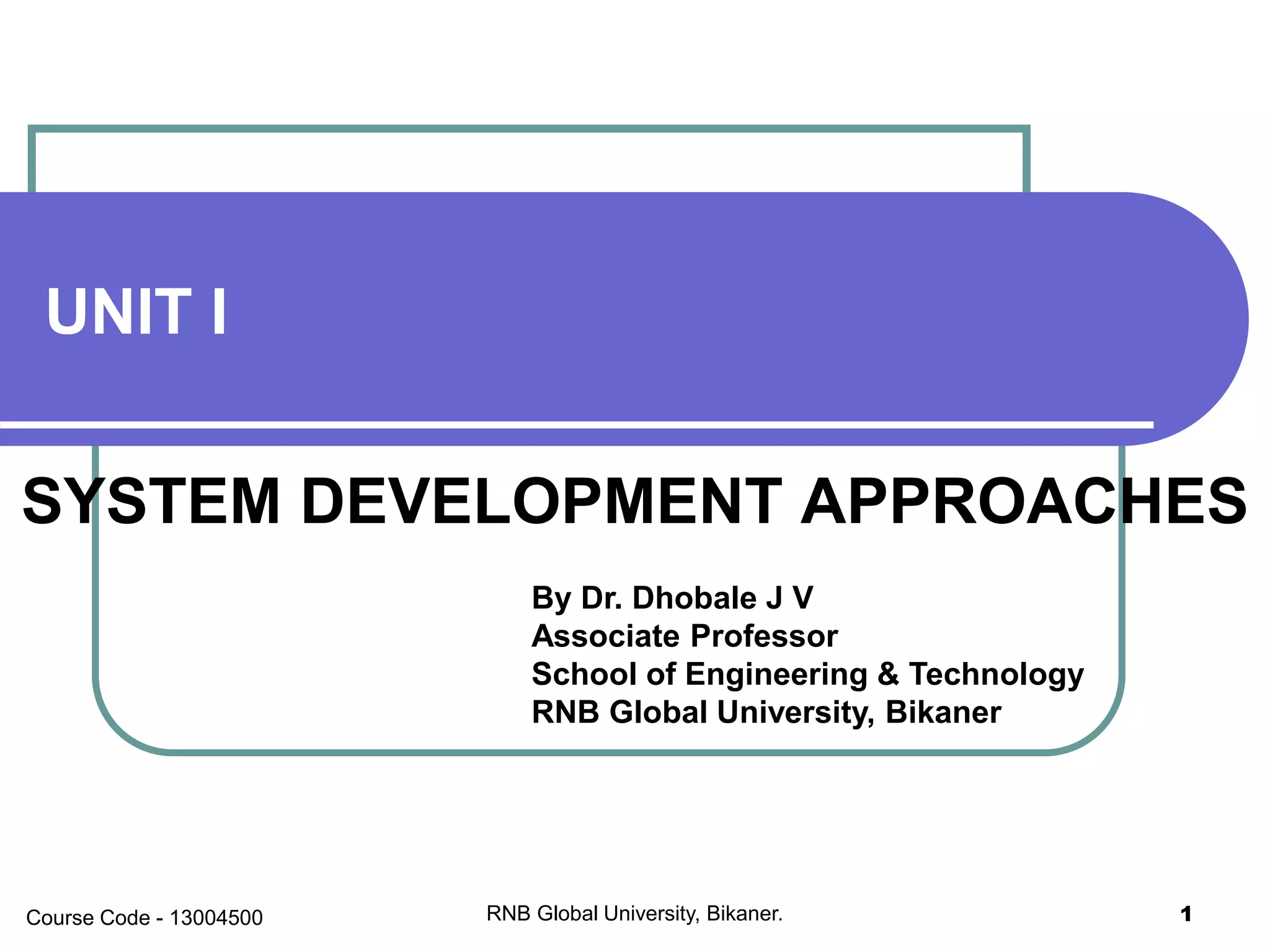 System development approaches | PPSX