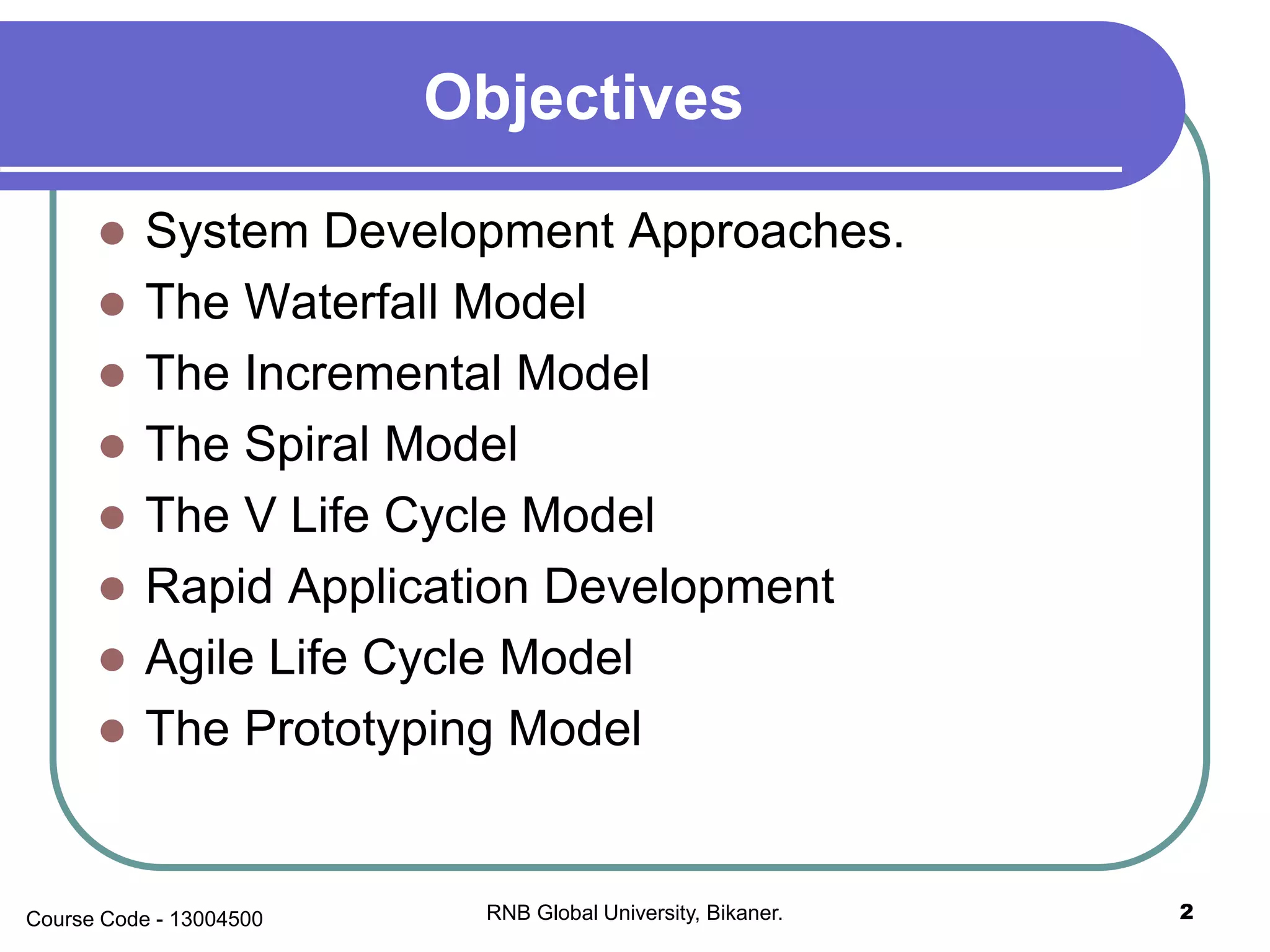 System development approaches | PPSX