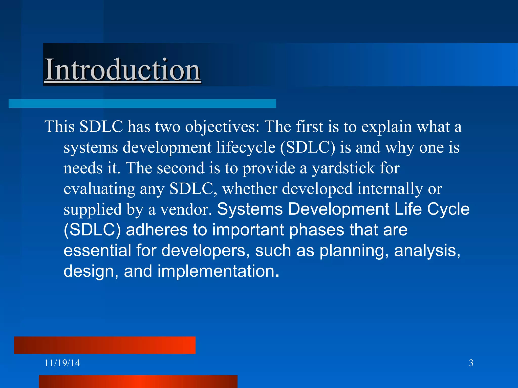 System development life cycle | PPT