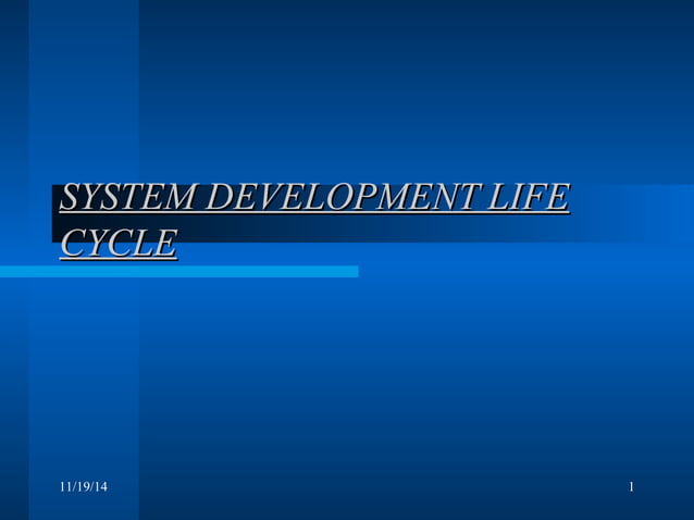 System development life cycle | PPT