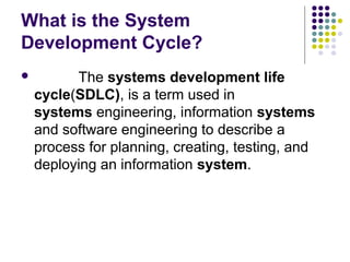 System development life cycle | PPT