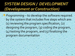 System development life cycle | PPT | Operating Systems | Computer ...