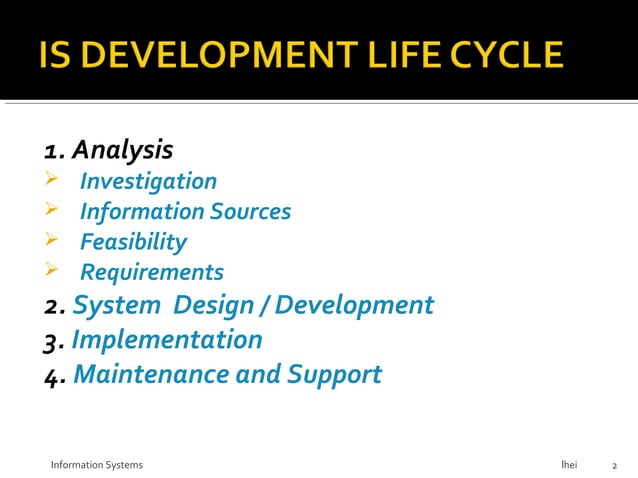System development life cycle | PPT