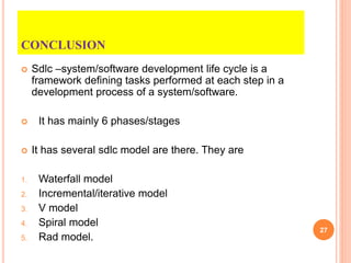 System development life cycle | PPTX
