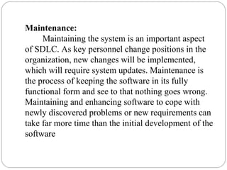 System development life cycle | PPT
