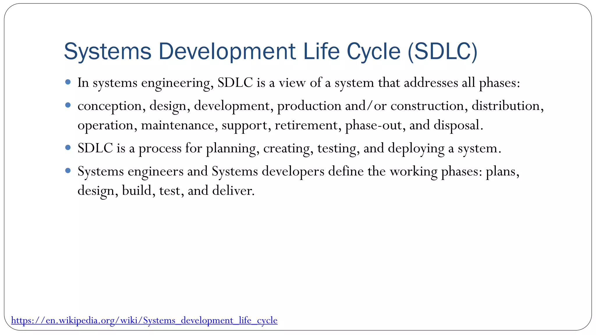 System Development Life Cycle (SDLC) | PDF