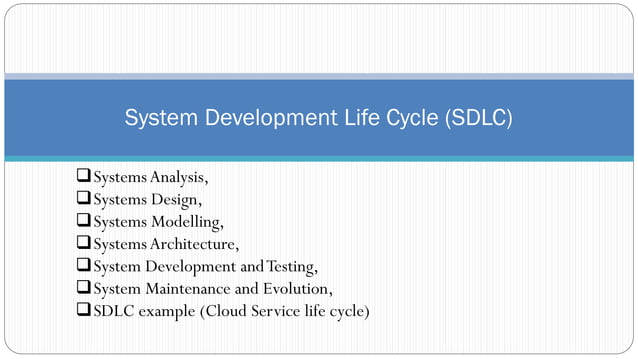 System Development Life Cycle (SDLC) | PDF