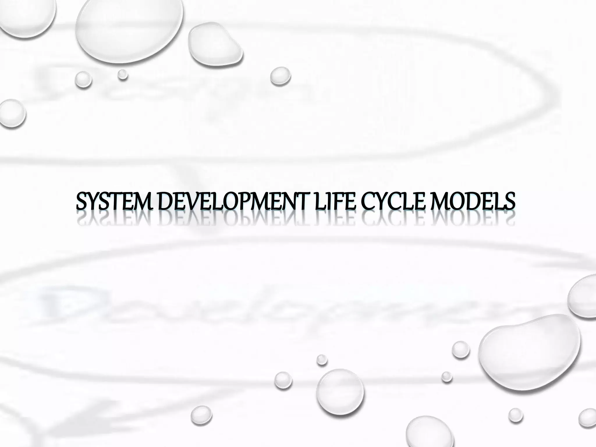 System development life cycle models | PPTX