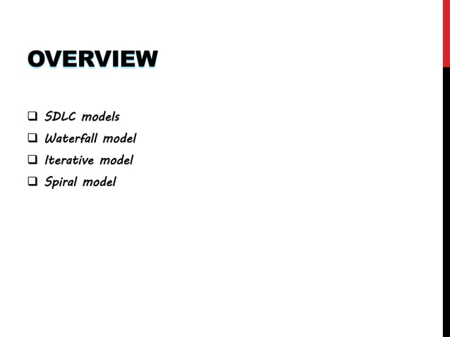 System development life cycle models | PPTX | Programming Languages | Computing
