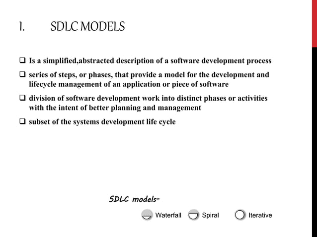 System development life cycle models | PPTX | Programming Languages | Computing