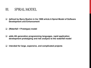 System development life cycle models | PPTX