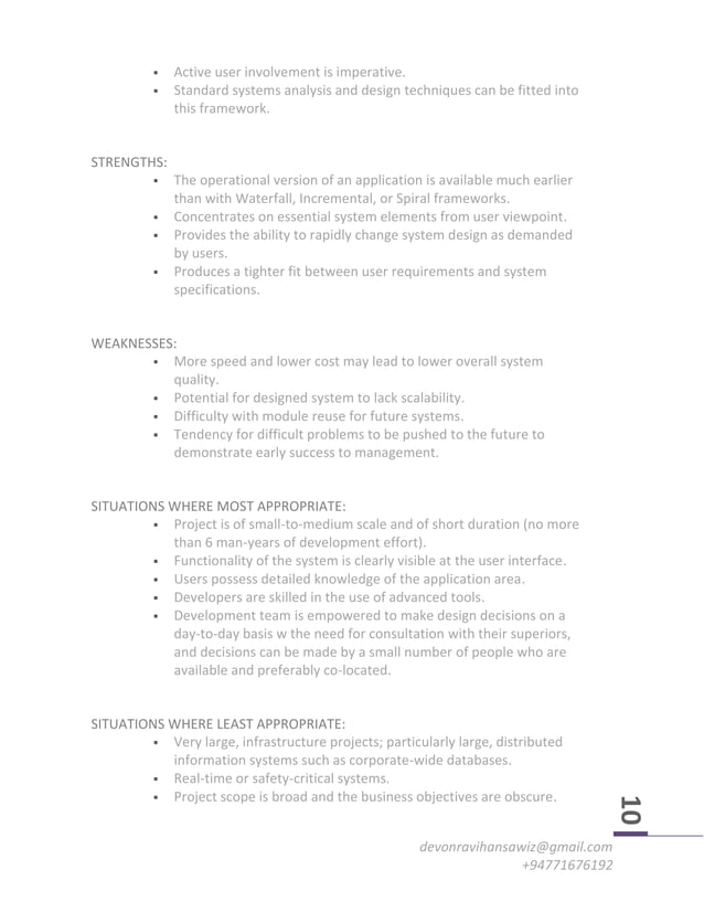 System Development Methodologies | PDF