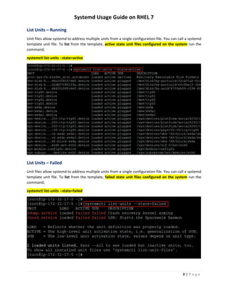 SystemD Usage Guide | PDF