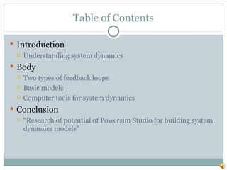 System Dynamics | PPT