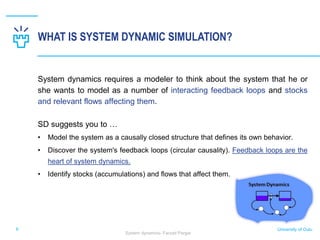 System dynamics- simulation and modeling social systems | PDF