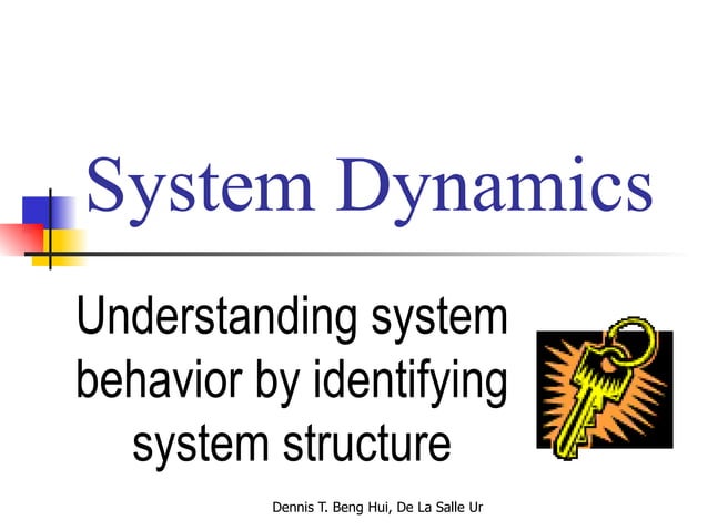 Introduction to System Dynamics | PPT