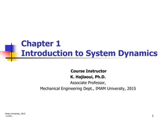 System dynamics ch 1 | PDF