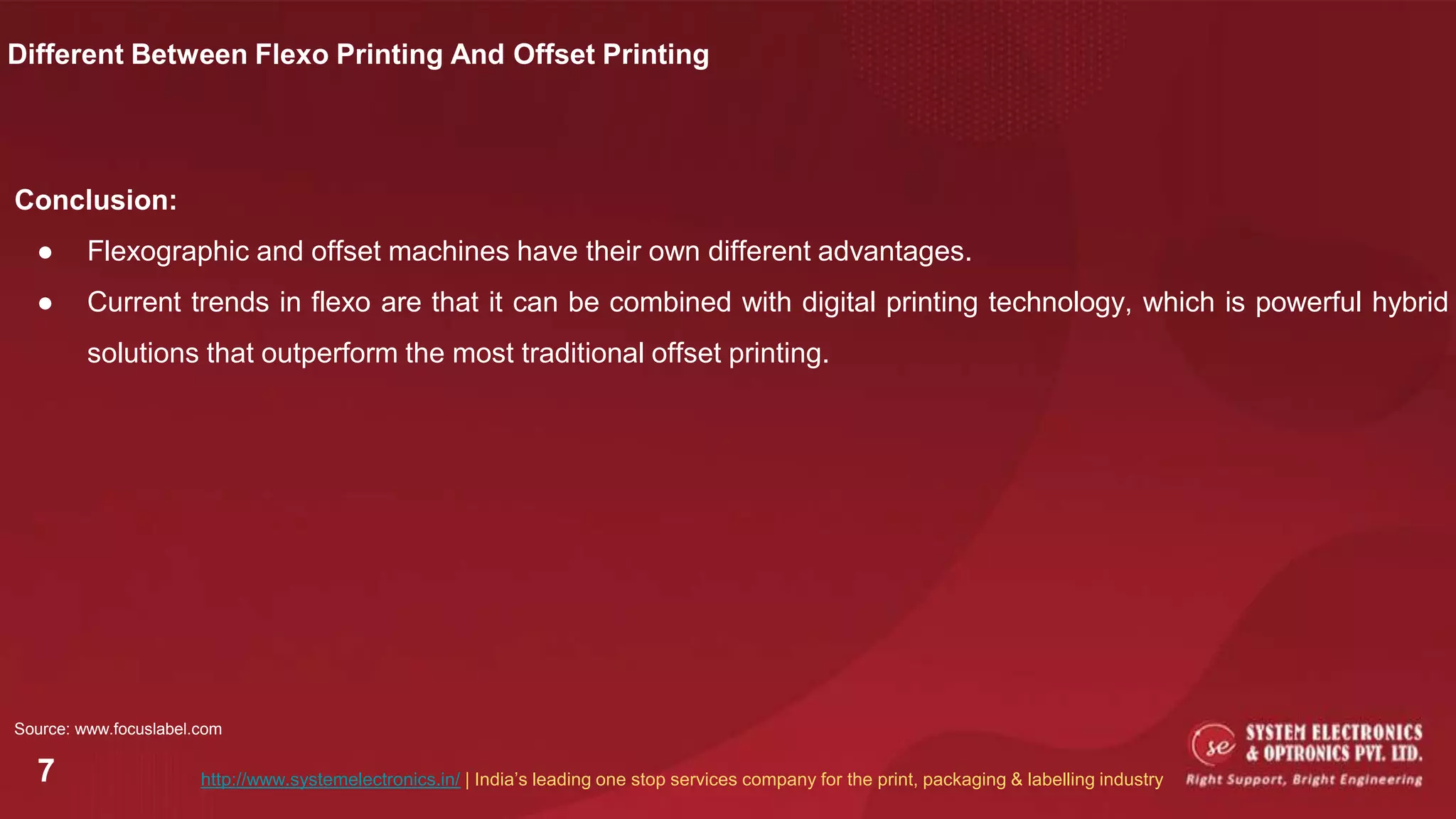 What is The Difference Between Flexo Printing & Offset Printing? | PPTX