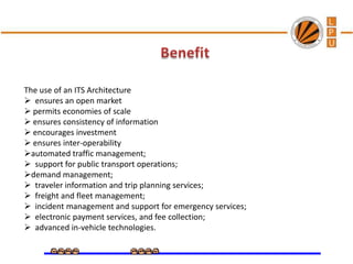 ITS architecture | PPT