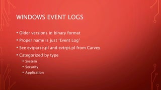 System Event Logs | PPTX