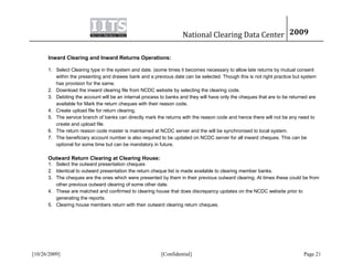 Indian bank clearing System from manual to CTS Cheque Truncation Grid ...