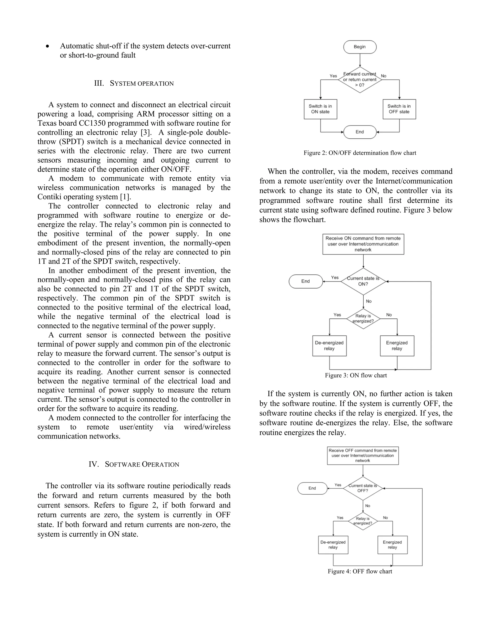 System for software controlled switch with manual override switch | PDF