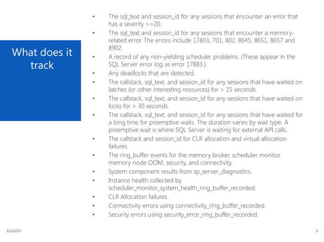 System health session | PPT