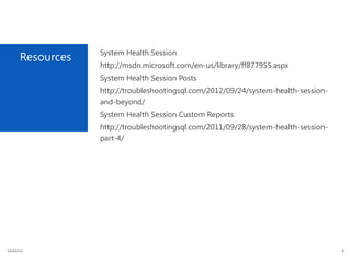 System health session | PPT