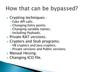 System hijacking using rat | PPT