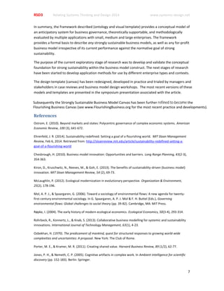 Caring for the Future: Systemic Design of Flourishing Enterprise - RDS3 - Jones & Upward | PDF ...