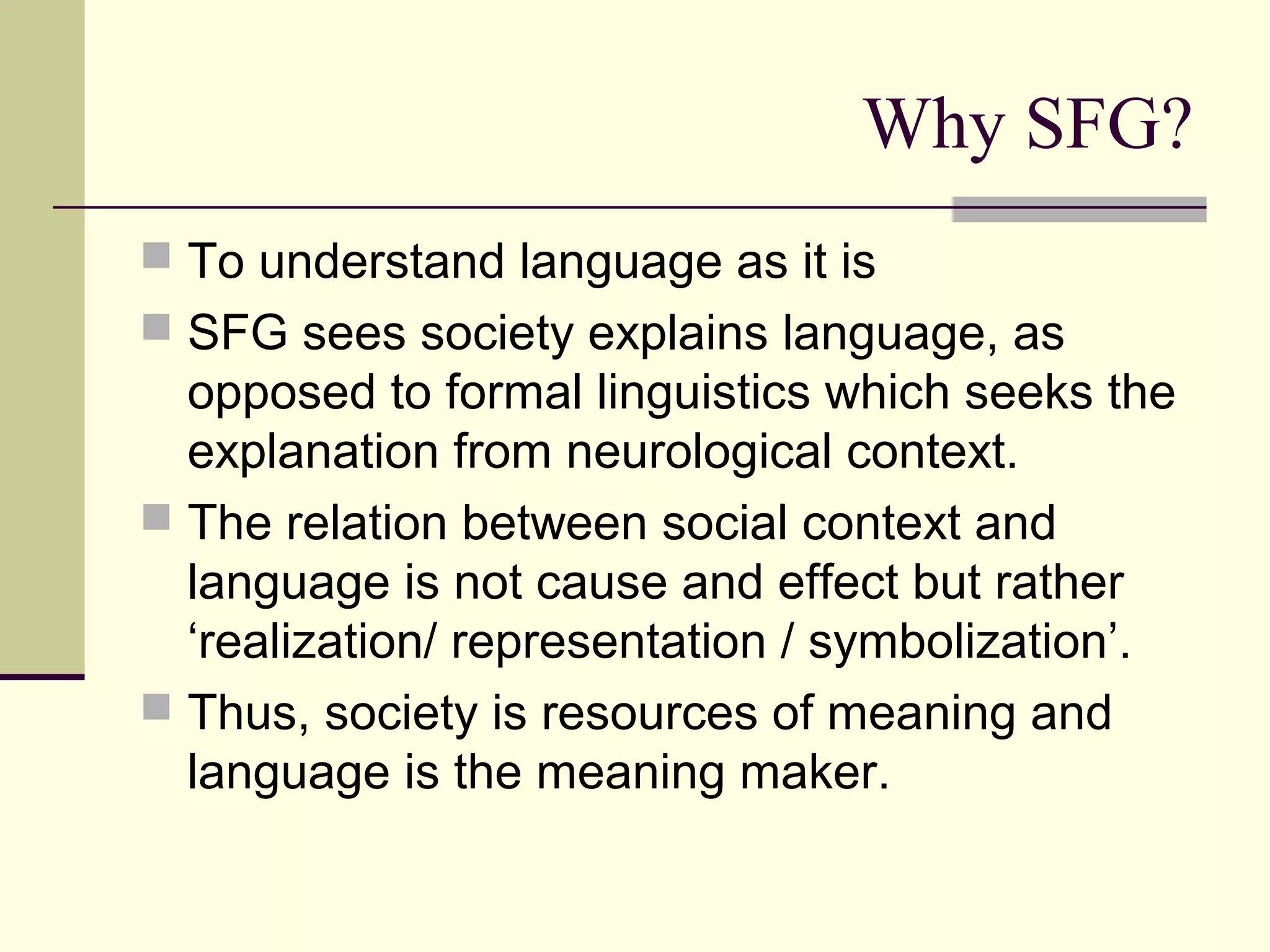 Systemic functional-grammar-sfg-and-discourse | PPT
