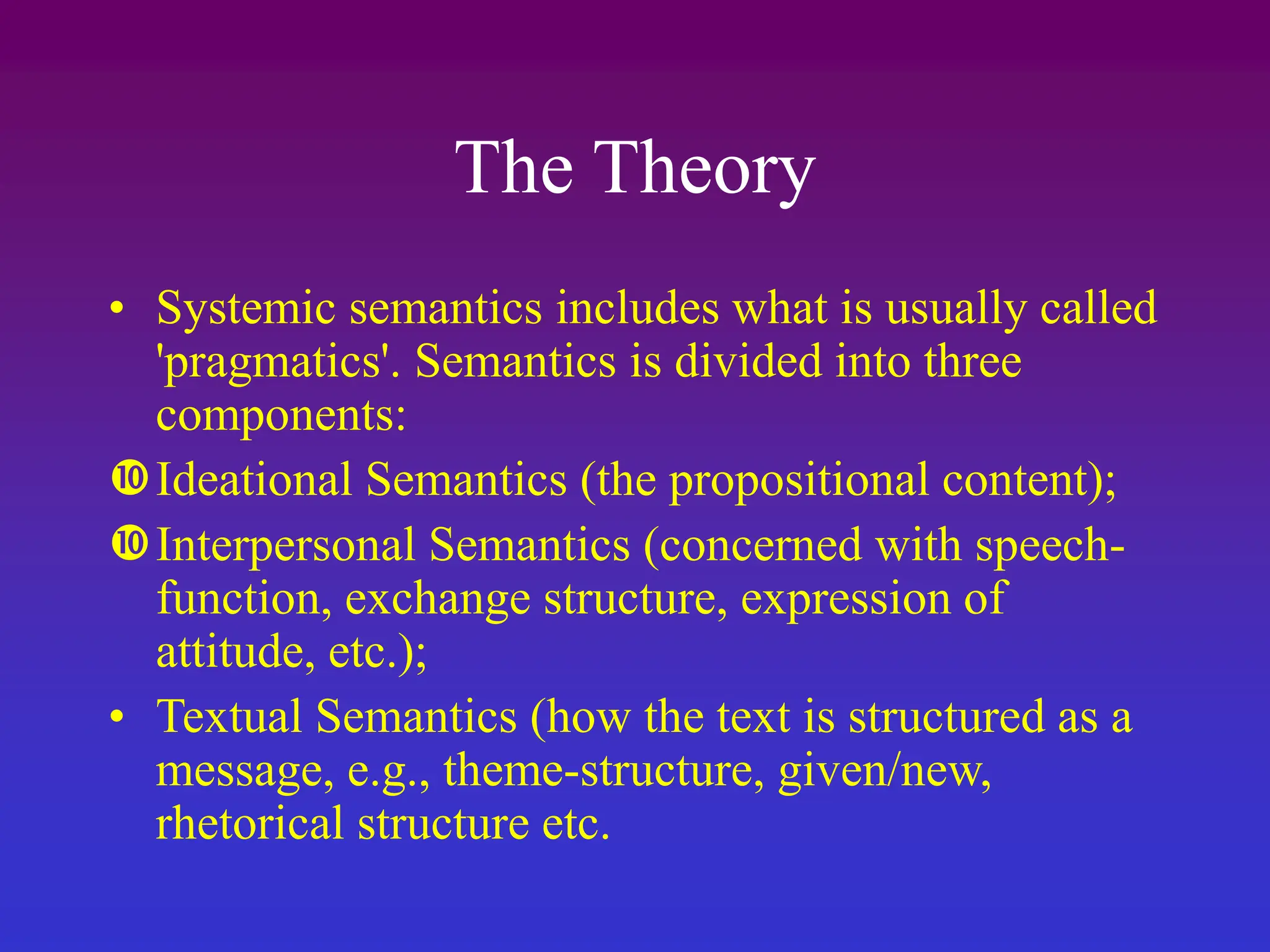 Systemic Functional Grammar theory Halliday.ppt