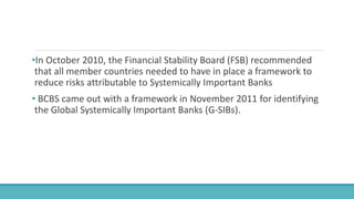 Systemically important banks | PPTX