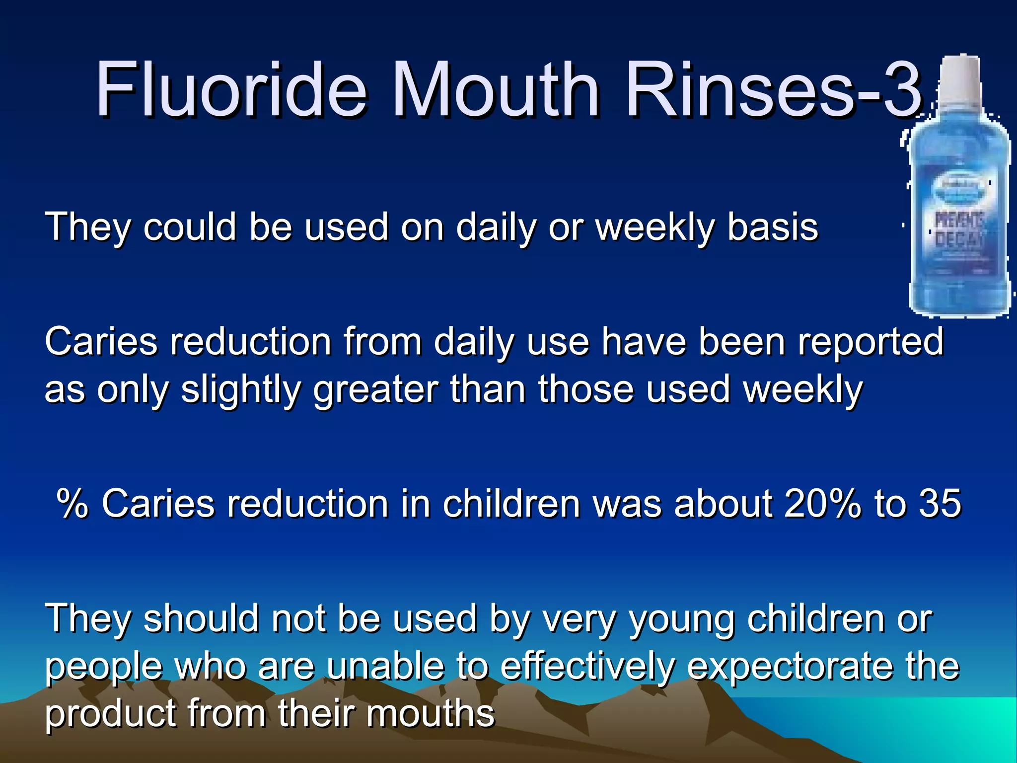Systemic and topical fluorides | PPT