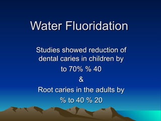 Systemic and topical fluorides | PPT
