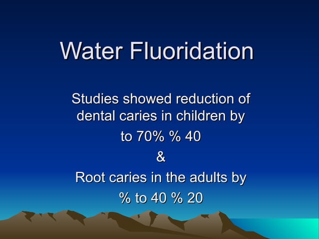 Systemic and topical fluorides | PPT